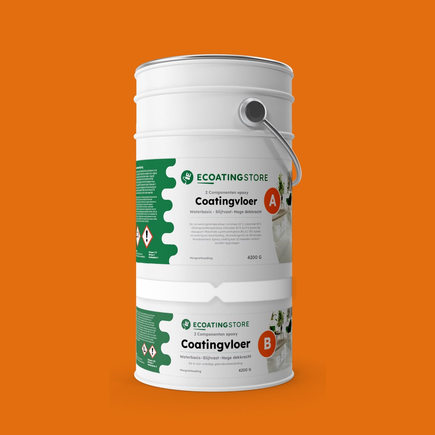 Rivestimento per il pavimento del garage - RAL 2011 – Ecoatingstore